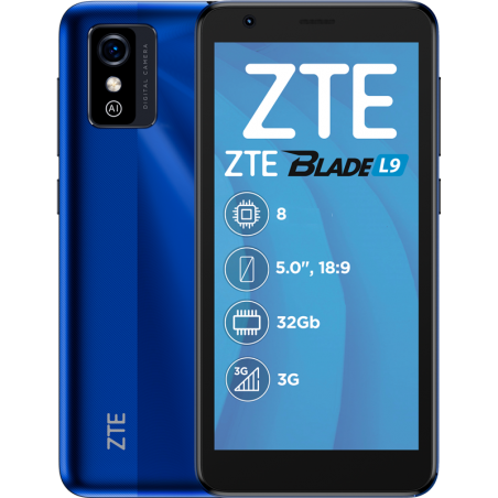 Telefon Zte Blade L9 Dual SIM 5,0″ 32GB 1GB RAM 3G Blue – Infinity GSM